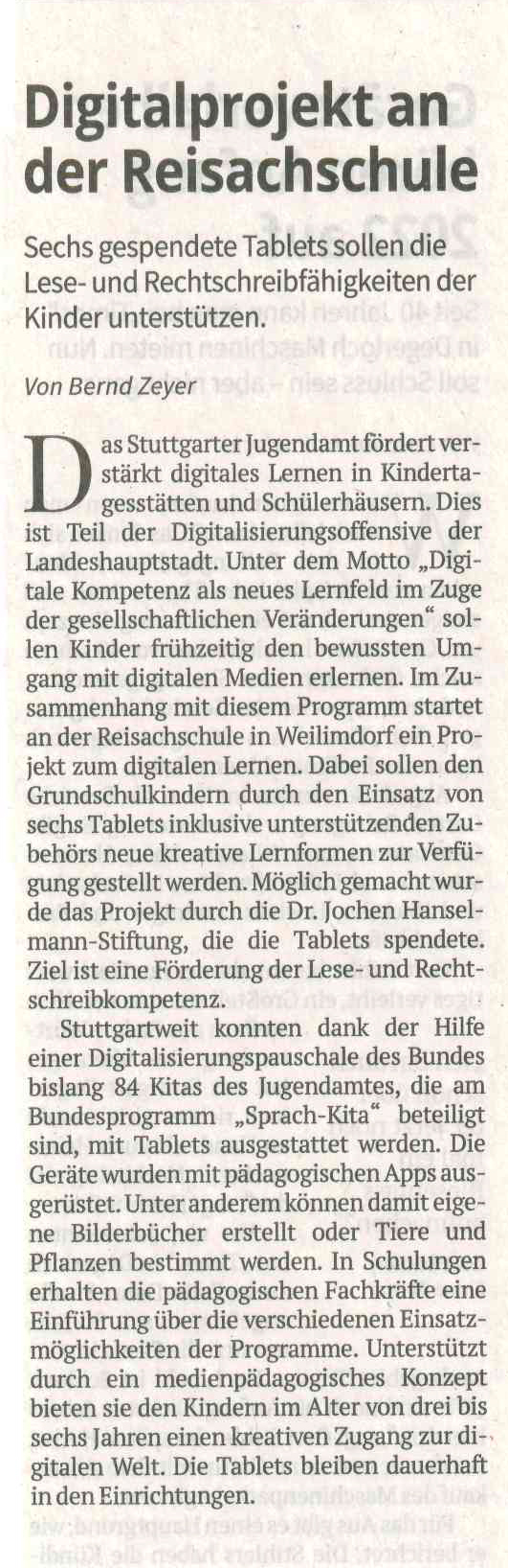 Kooperationen - Dr. Jochen Hanselmann Stiftung